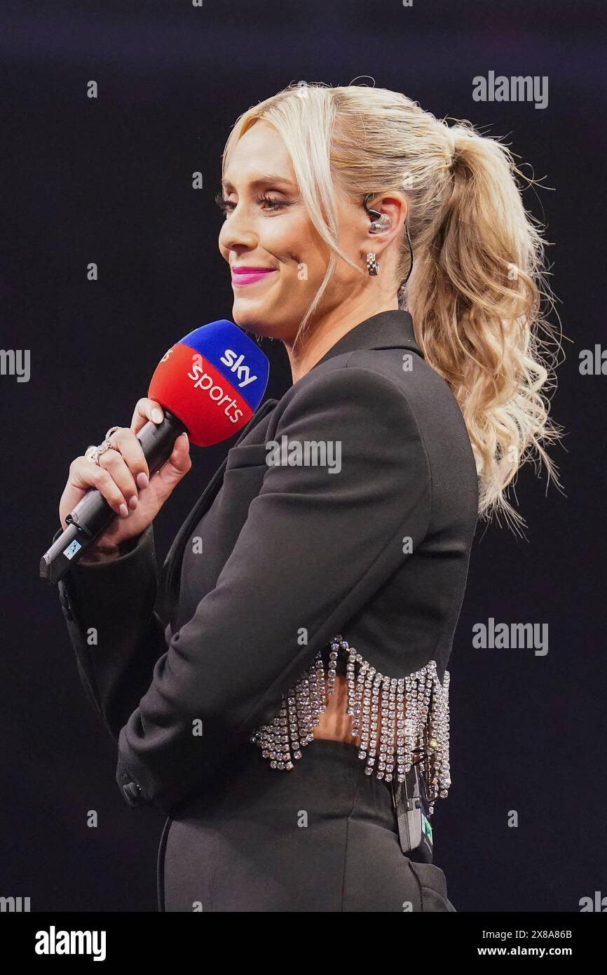 London, UK. 23rd May, 2024. Sky Sports Presenter Emma Paton during the ...