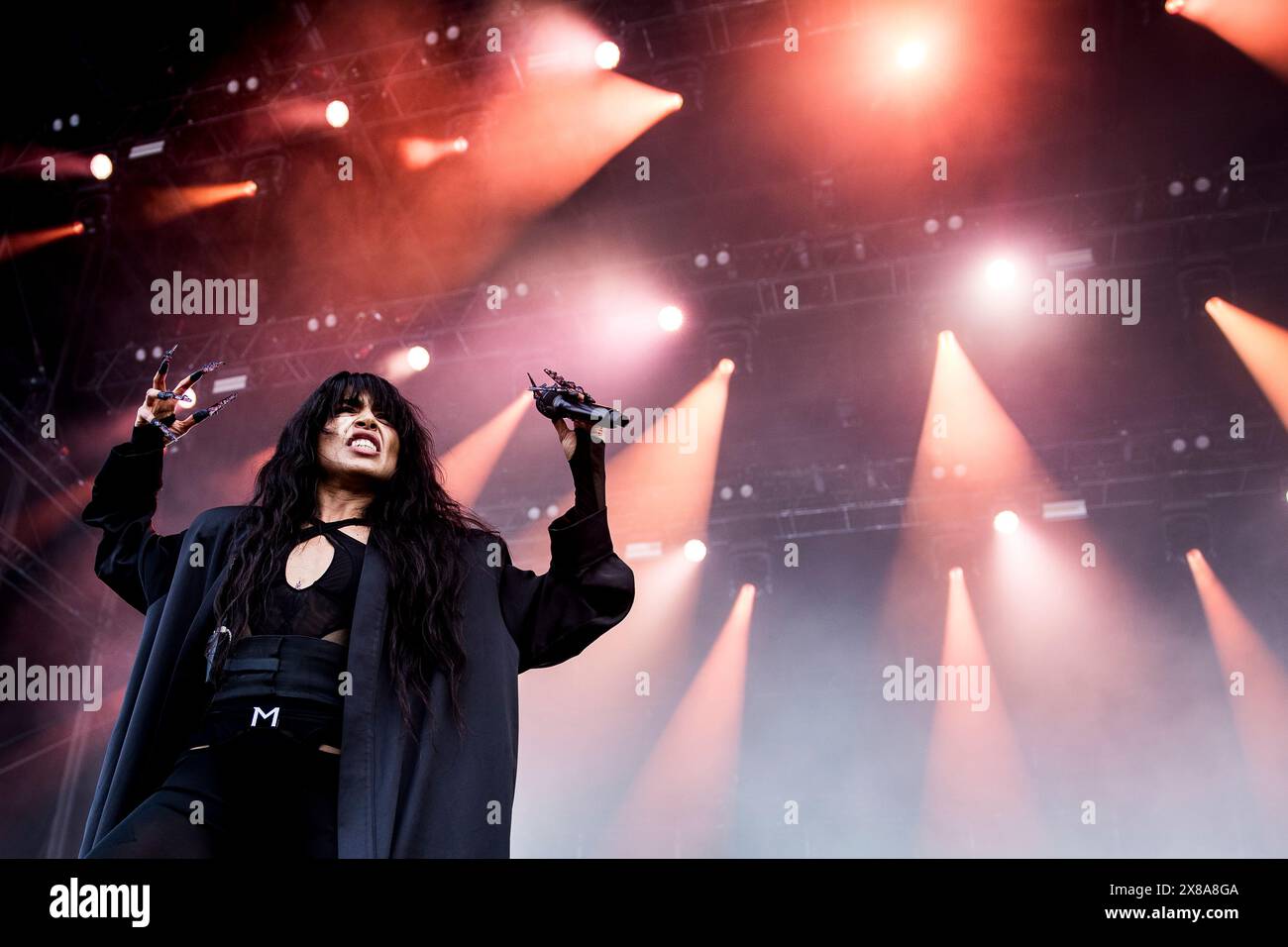Jelling, Denmark. 25th May, 2024. The Swedish singer Loreen performs a ...
