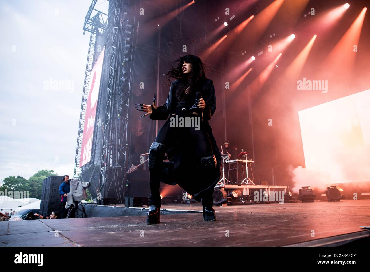 Jelling, Denmark. 25th May, 2024. The Swedish singer Loreen performs a ...