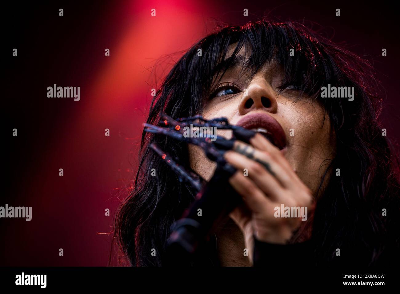 Jelling, Denmark. 25th May, 2024. The Swedish singer Loreen performs a ...