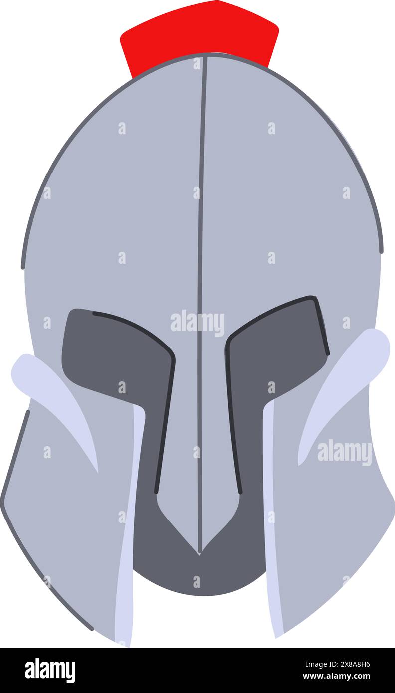 warrior spartan helmet cartoon vector illustration Stock Vector Image ...