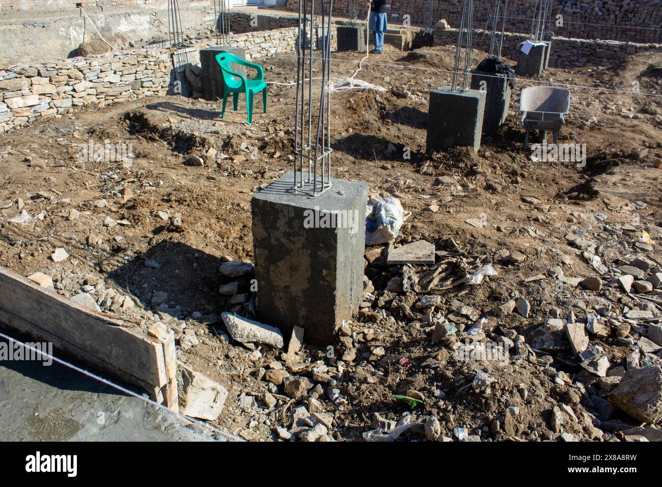 the housing building ground work landscape outside underground in ...