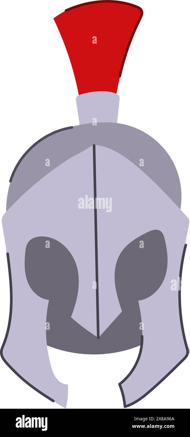 greece spartan helmet cartoon vector illustration Stock Vector Image ...