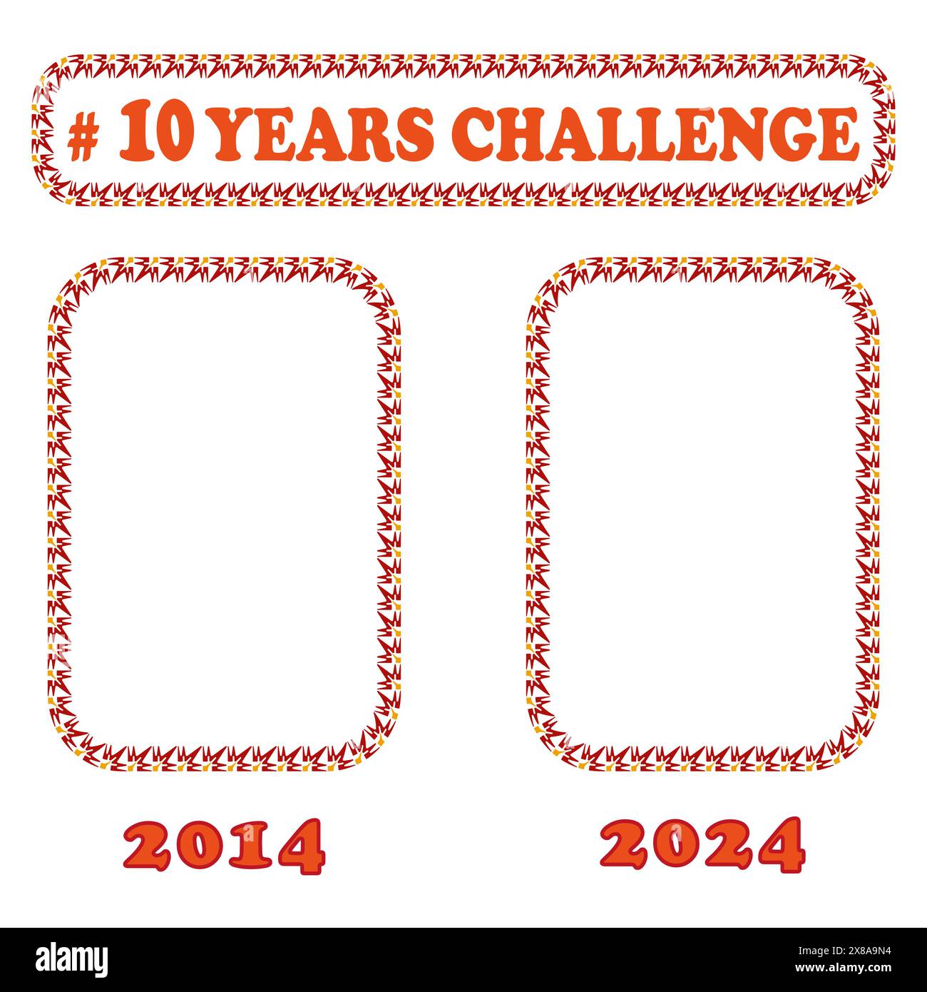 10 years challenge Stock Vector Images - Alamy