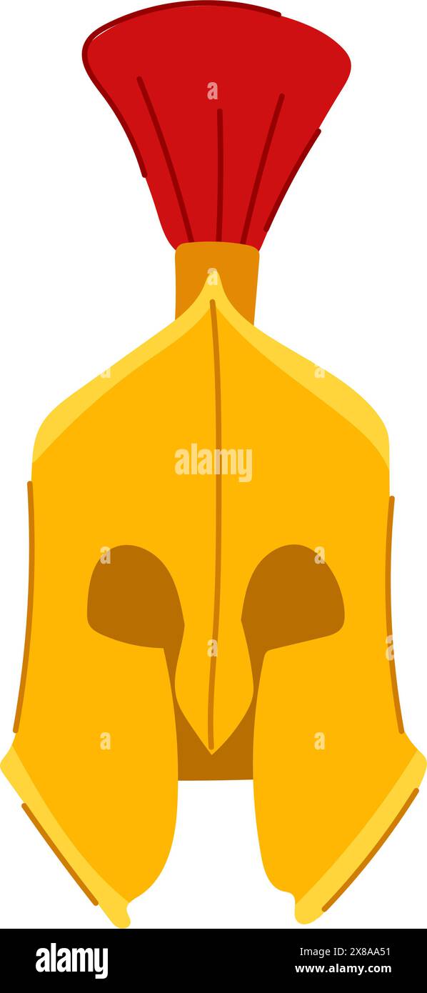 armour spartan helmet cartoon vector illustration Stock Vector Image ...