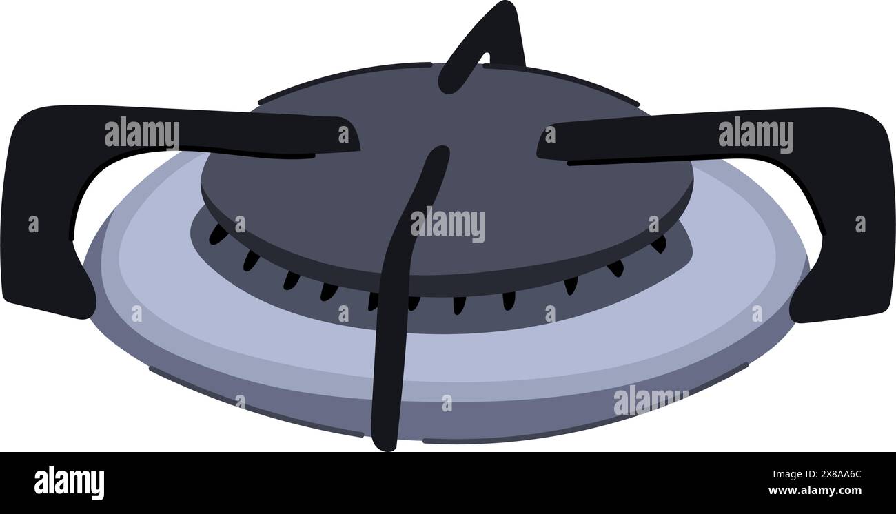 oven stove burner cartoon vector illustration Stock Vector Image & Art ...