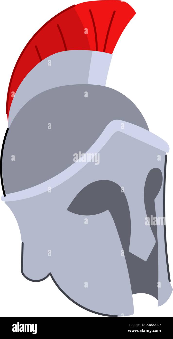 rome spartan helmet cartoon vector illustration Stock Vector Image ...