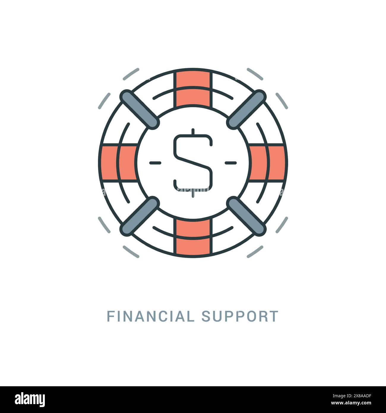 Line Icon Flat thin linear stroke vector illustration. For website ...