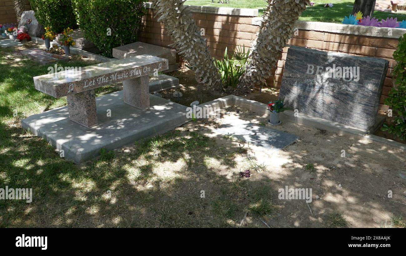 Las Vegas, Nevada, USA 14th May 2024 Singer/Musician Freddie Bell Grave ...