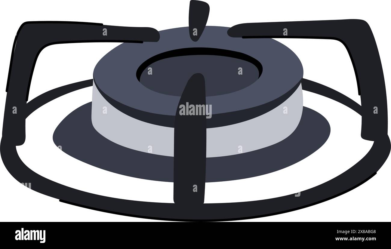 propane stove burner cartoon vector illustration Stock Vector Image ...