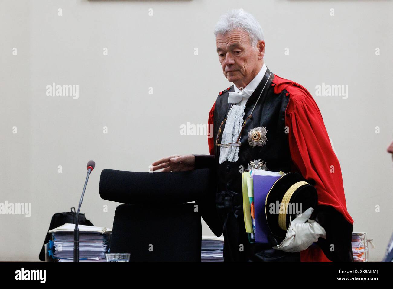 Brugge, Belgium. 24th May, 2024. Chairman of the court Antoon Boyen ...