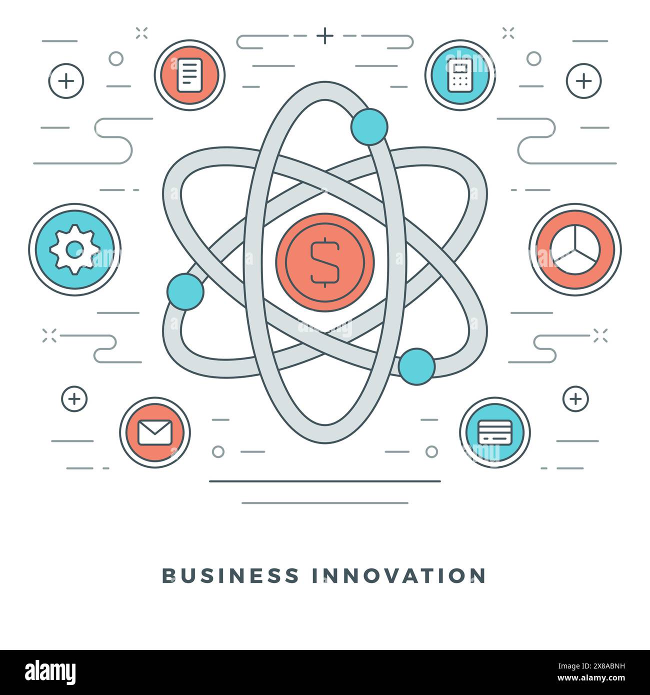 Flat line Vector illustration. Modern thin linear stroke icons. Website ...