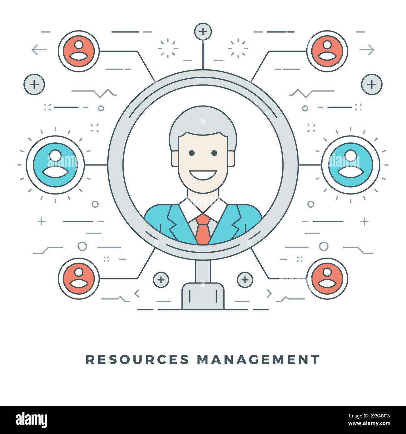 Flat line Vector illustration. Modern thin linear stroke icons. Website ...