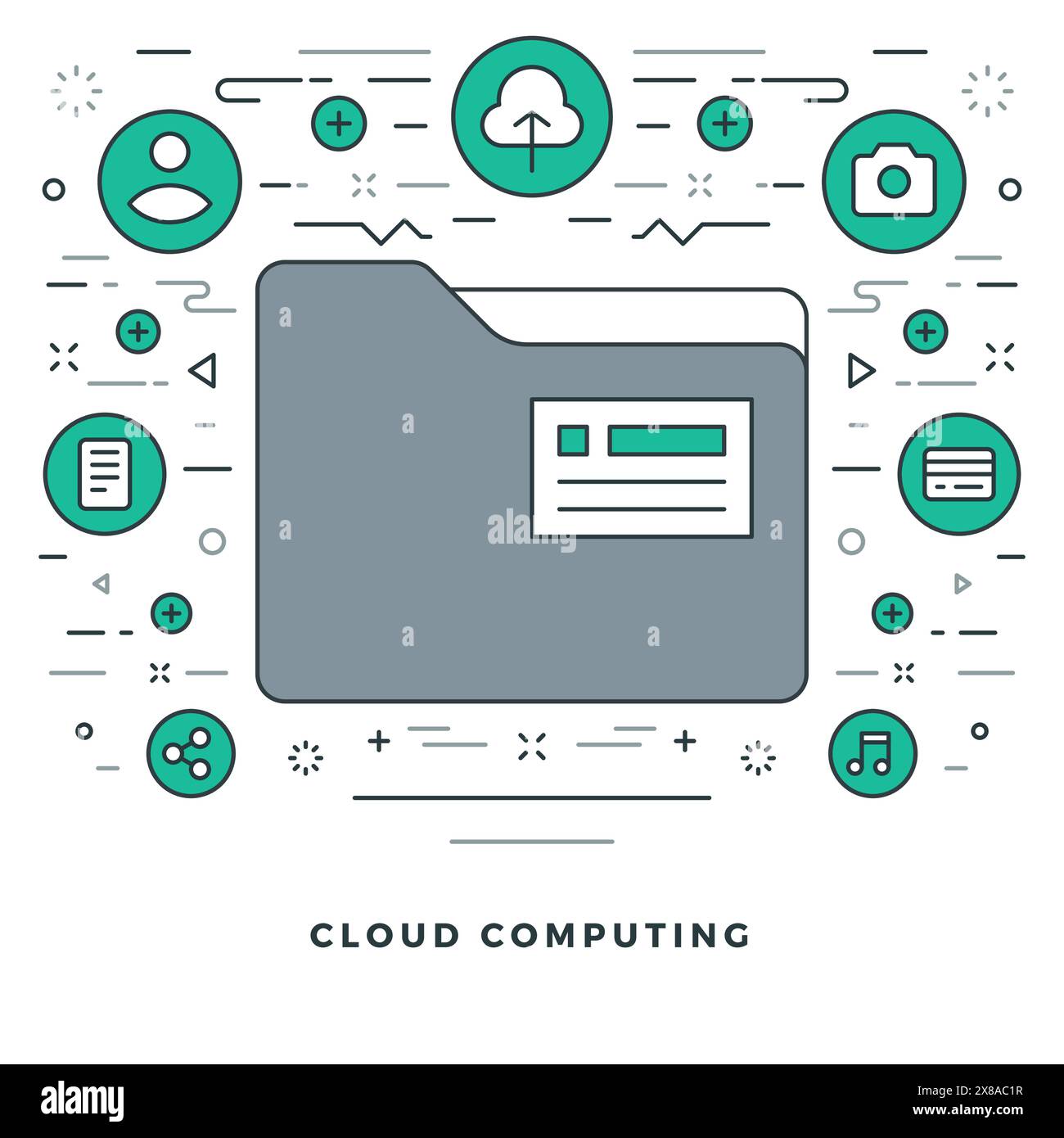 Flat line Vector illustration modern thin linear stroke icons. Website ...