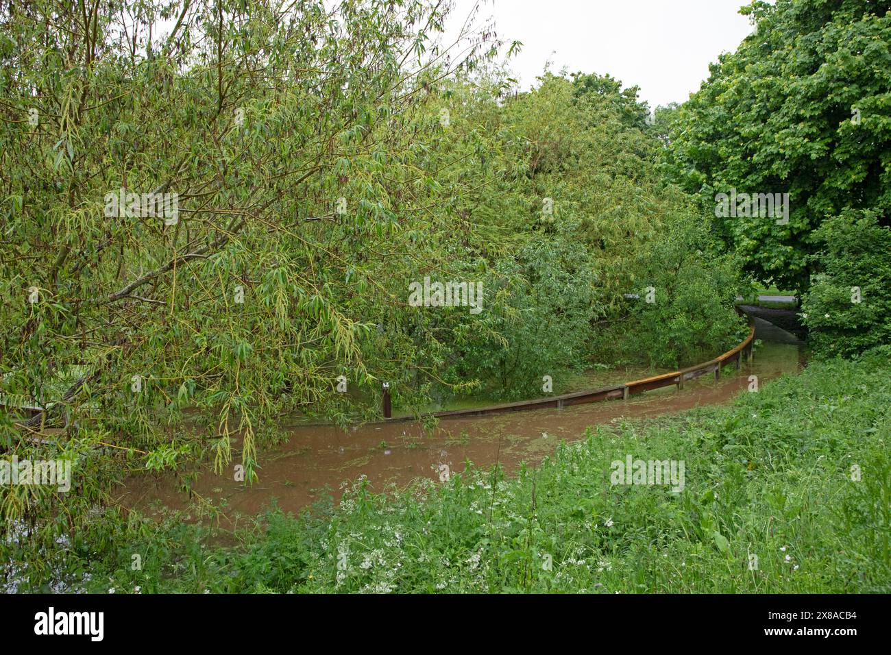 Figgate Burn Park, Edinburgh, Scotland, UK. 24th May 2024. Paths and ...
