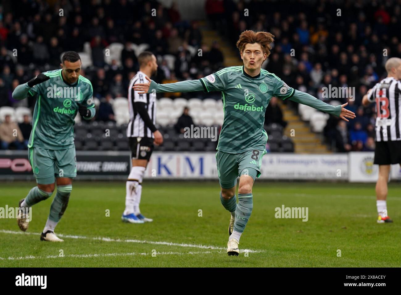 File photo dated 11-02-2024 of Celtic's Kyogo Furuhashi celebrates ...