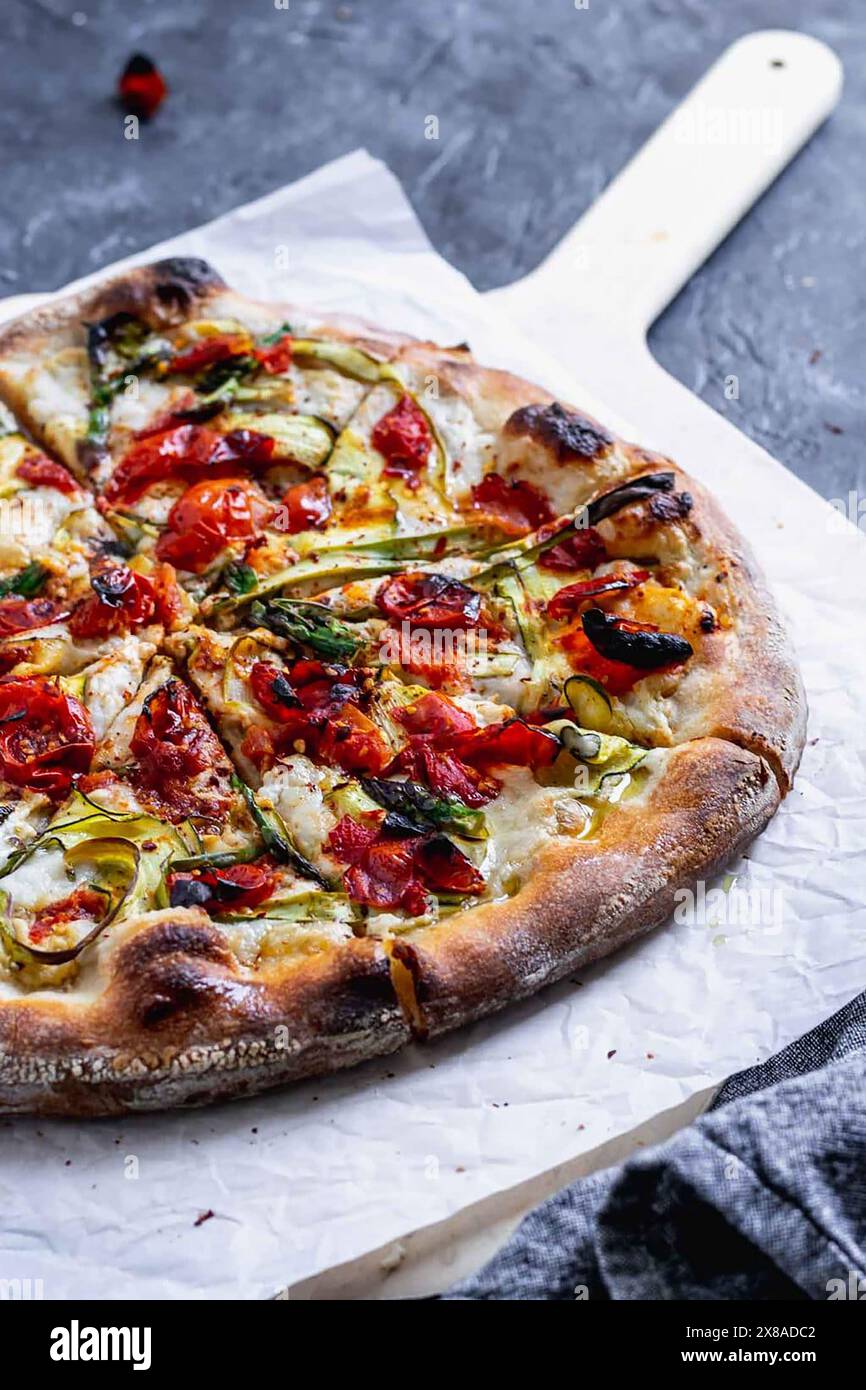 Italian pizza baked in oven hi-res stock photography and images - Alamy