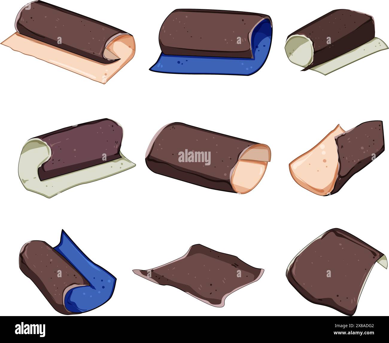 sandpaper set cartoon vector illustration Stock Vector Image & Art - Alamy