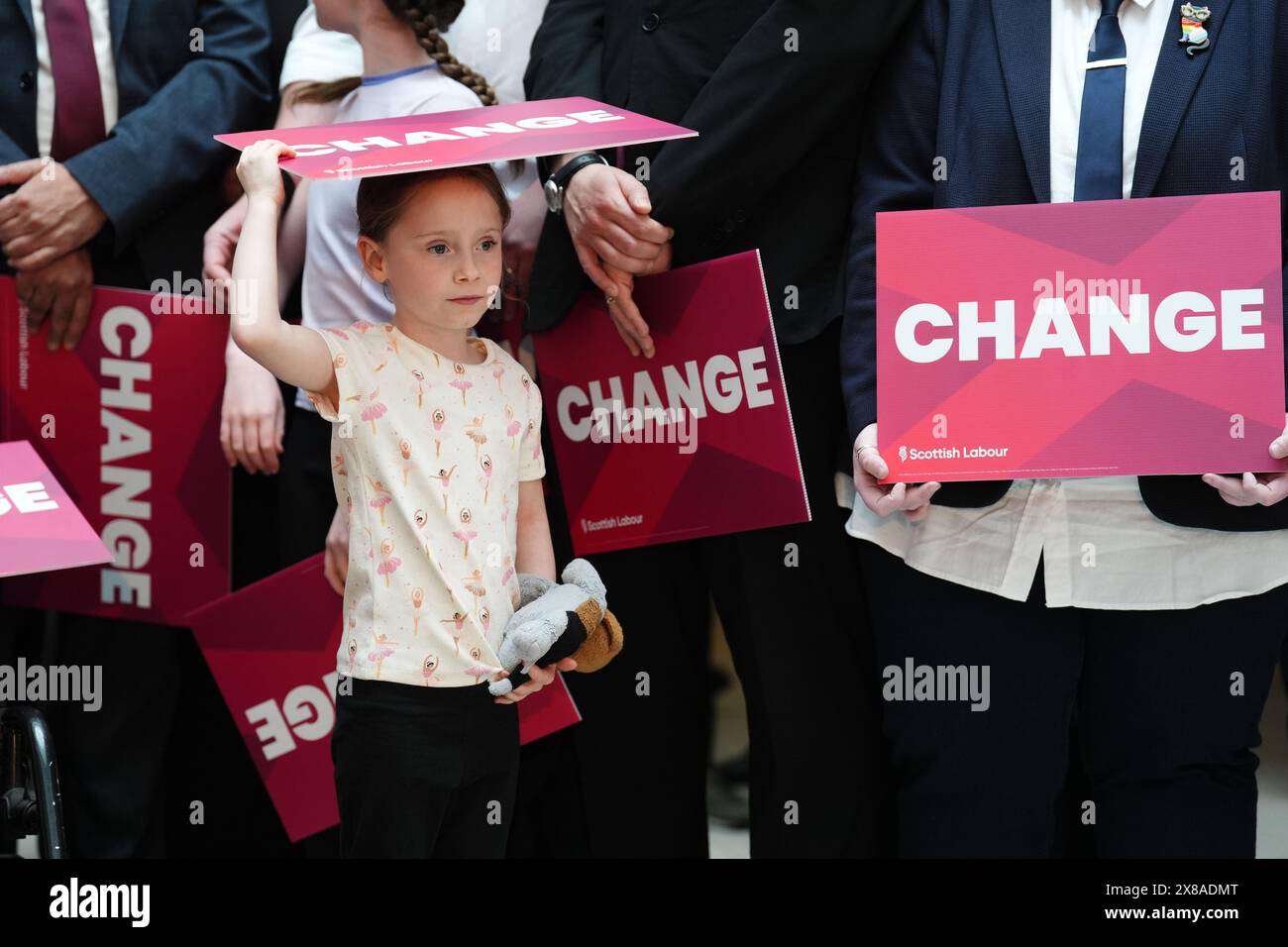 People Wait For The Arrival Of Labour Leader Sir Keir Starmer And