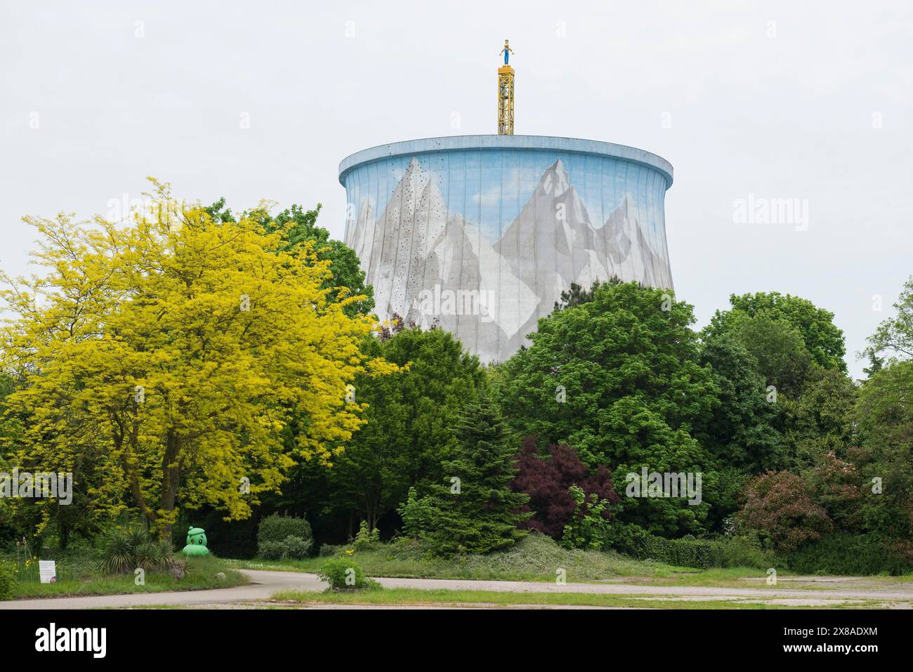Wunderland Kalkar, amusement park, former nuclear power plant, painted ...