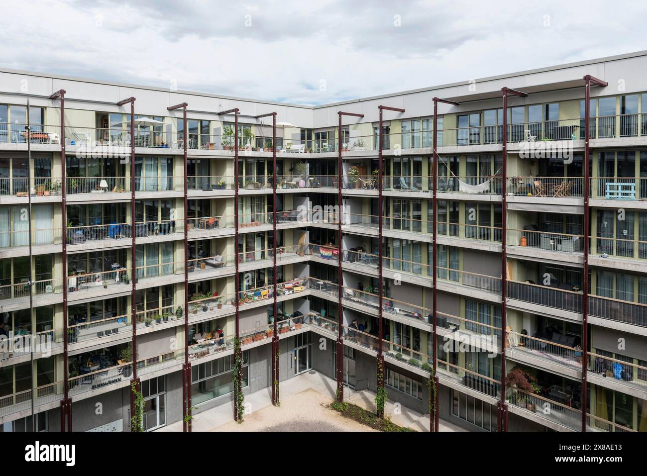 Modern architecture, co-operative, housing co-operative, Westfeld ...