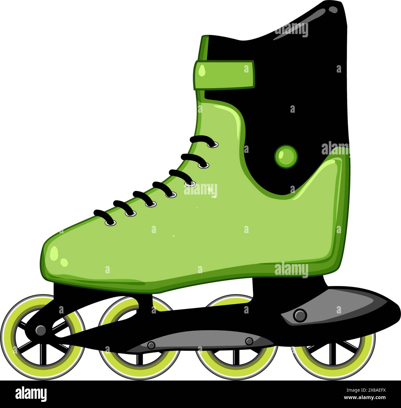 Wheel Inline Skates Cartoon Vector Illustration Stock Vector Image And Art Alamy