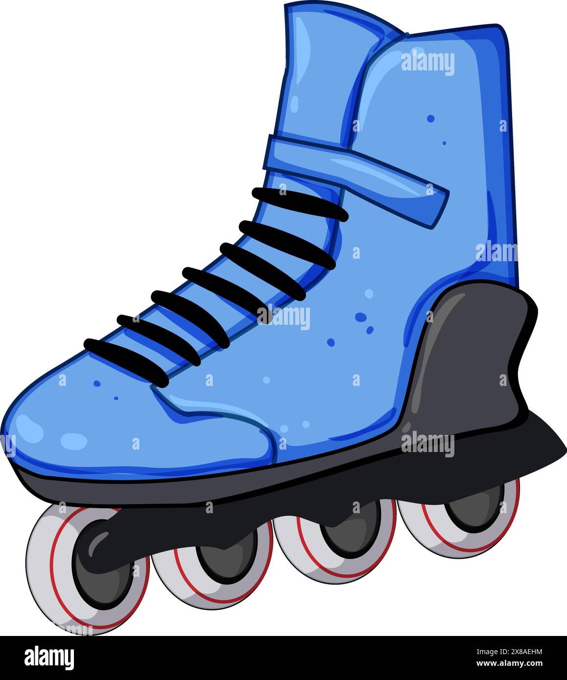 Fast Inline Skates Cartoon Vector Illustration Stock Vector Image And Art Alamy