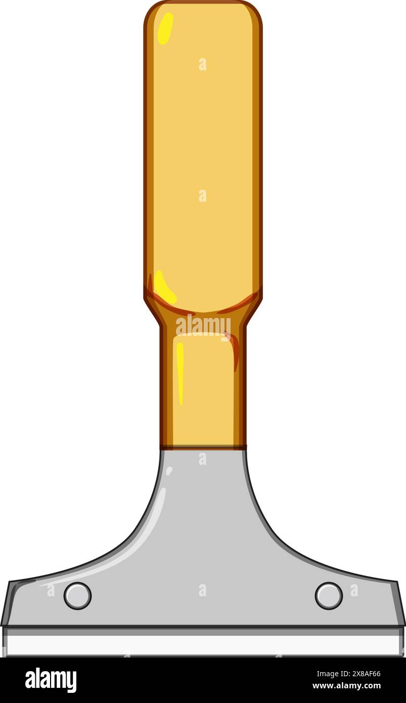 putty paint scraper cartoon vector illustration Stock Vector Image ...