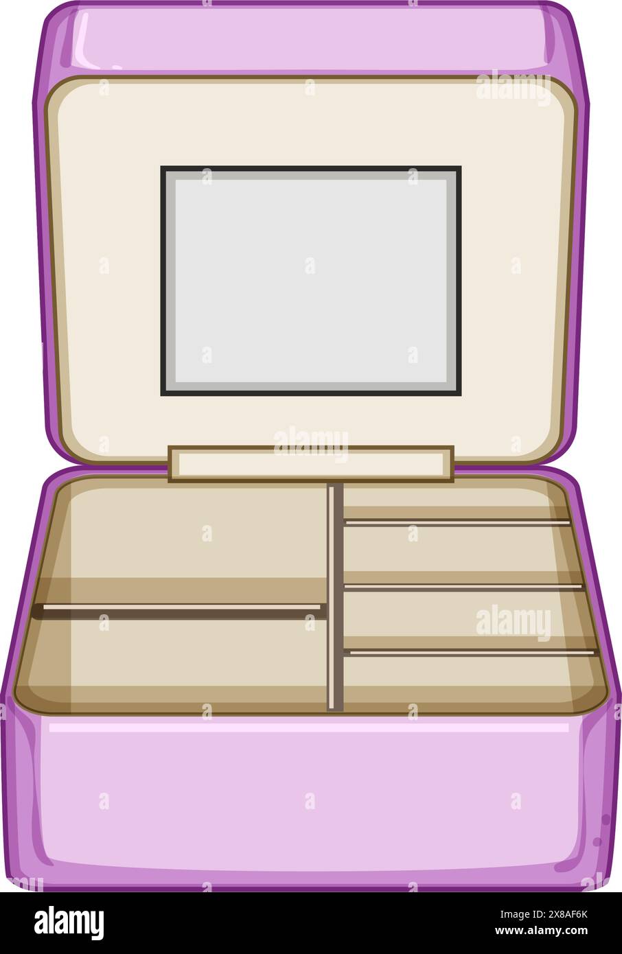 case jewelry organizer cartoon vector illustration Stock Vector Image ...