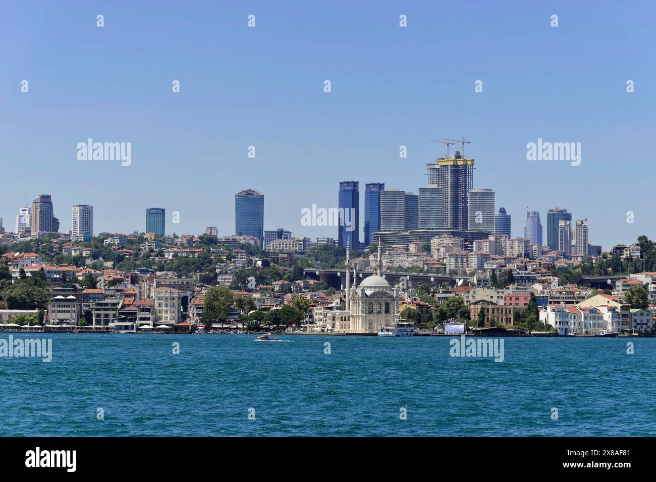 Istanbul, Istanbul Province, Turkey, Asia, City view with modern ...