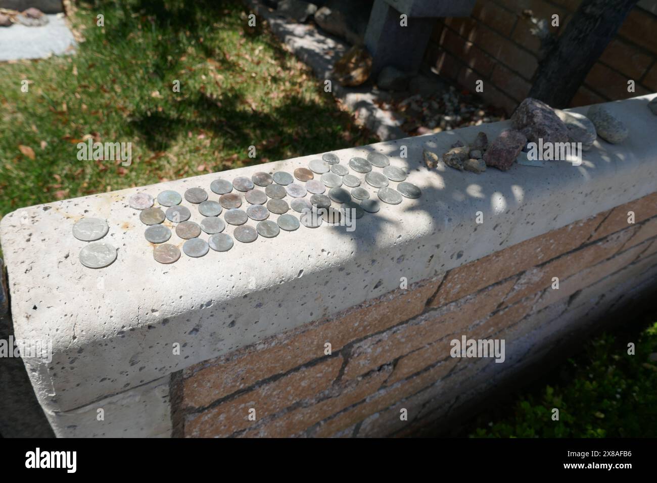 Las Vegas, Nevada, USA 14th May 2024 Actor Tony Curtis Grave in Legacy ...