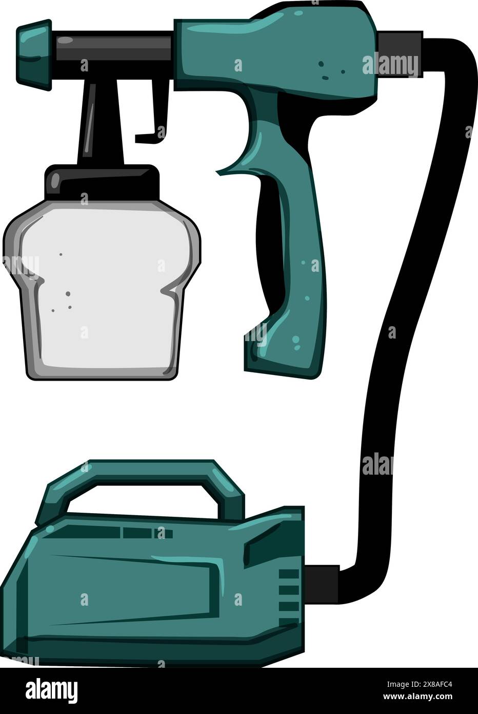 Powder coating gun Stock Vector Images - Alamy