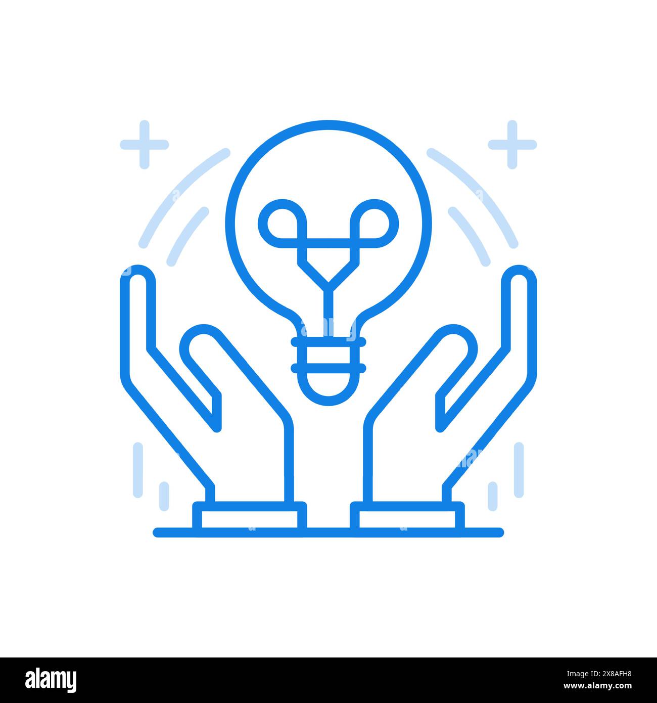 New creative idea vector line icon. Creative constructive thinking and ...