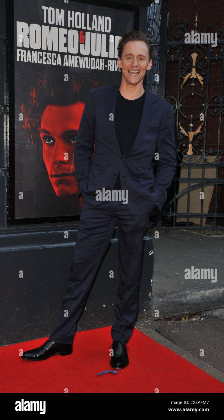 Tom Hiddleston at the "Romeo and Juliet" play press night, Duke of York ...