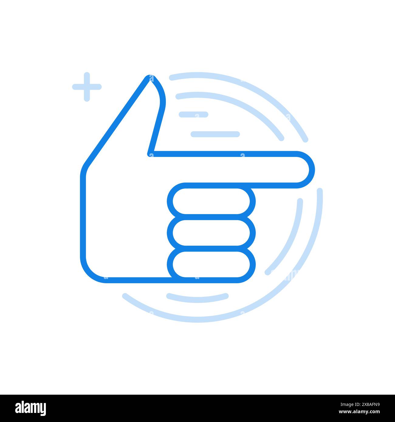 Line drawing shows hand Stock Vector Images - Alamy