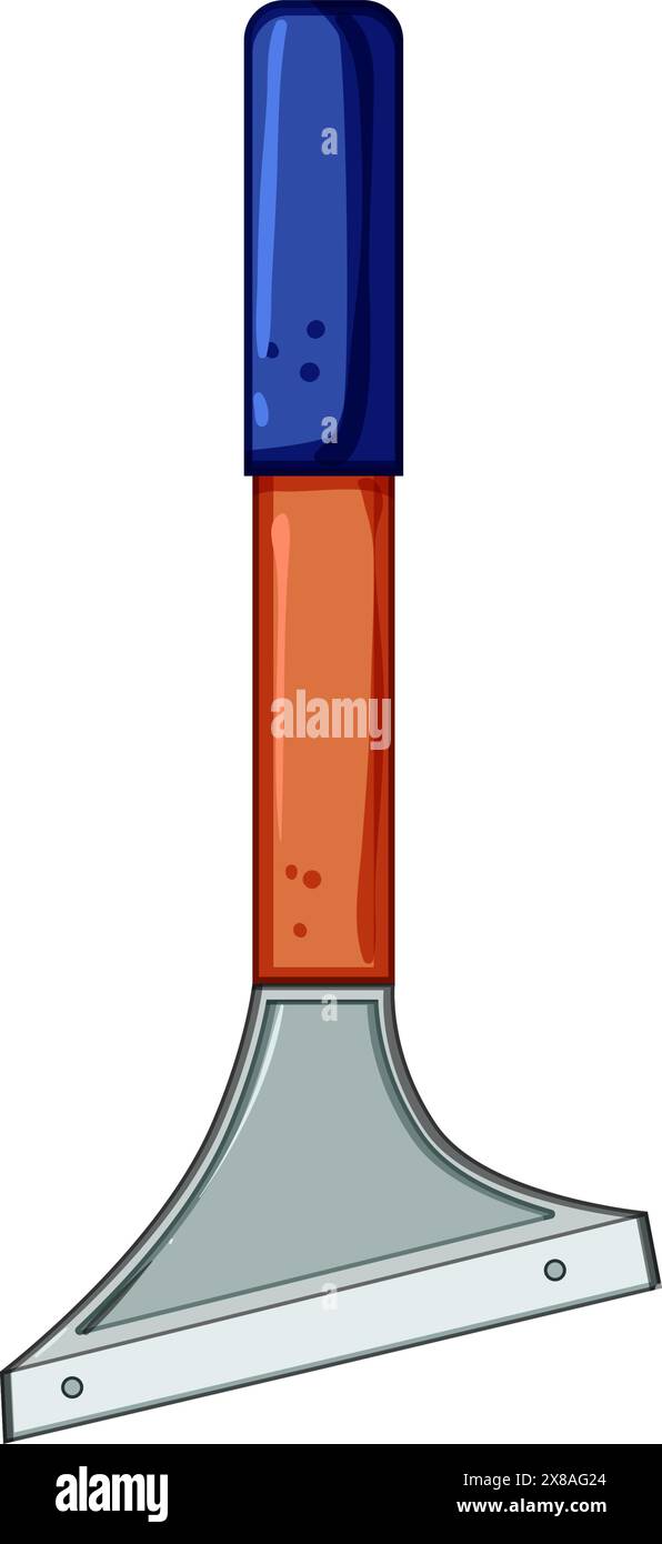 blade paint scraper cartoon vector illustration Stock Vector Image ...