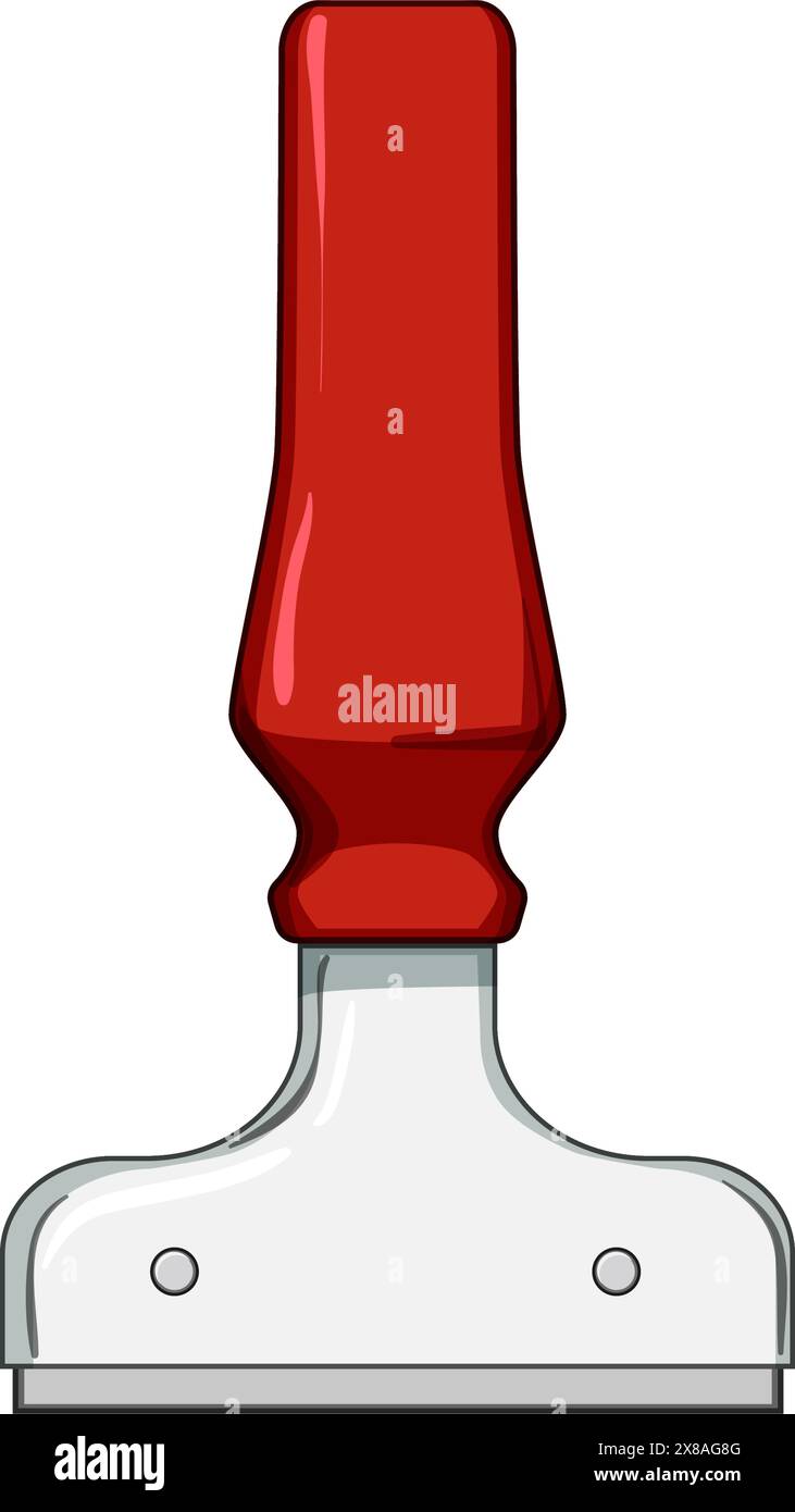 knife paint scraper cartoon vector illustration Stock Vector Image ...