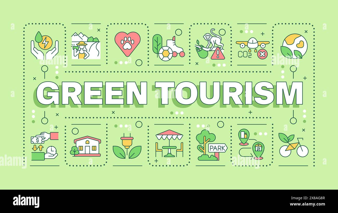 Green tourism word concept Stock Vector Image & Art - Alamy