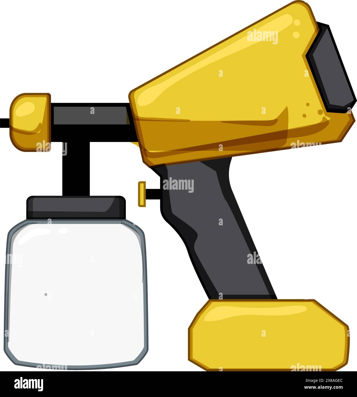 auto paint sprayer cartoon vector illustration Stock Vector Image & Art ...