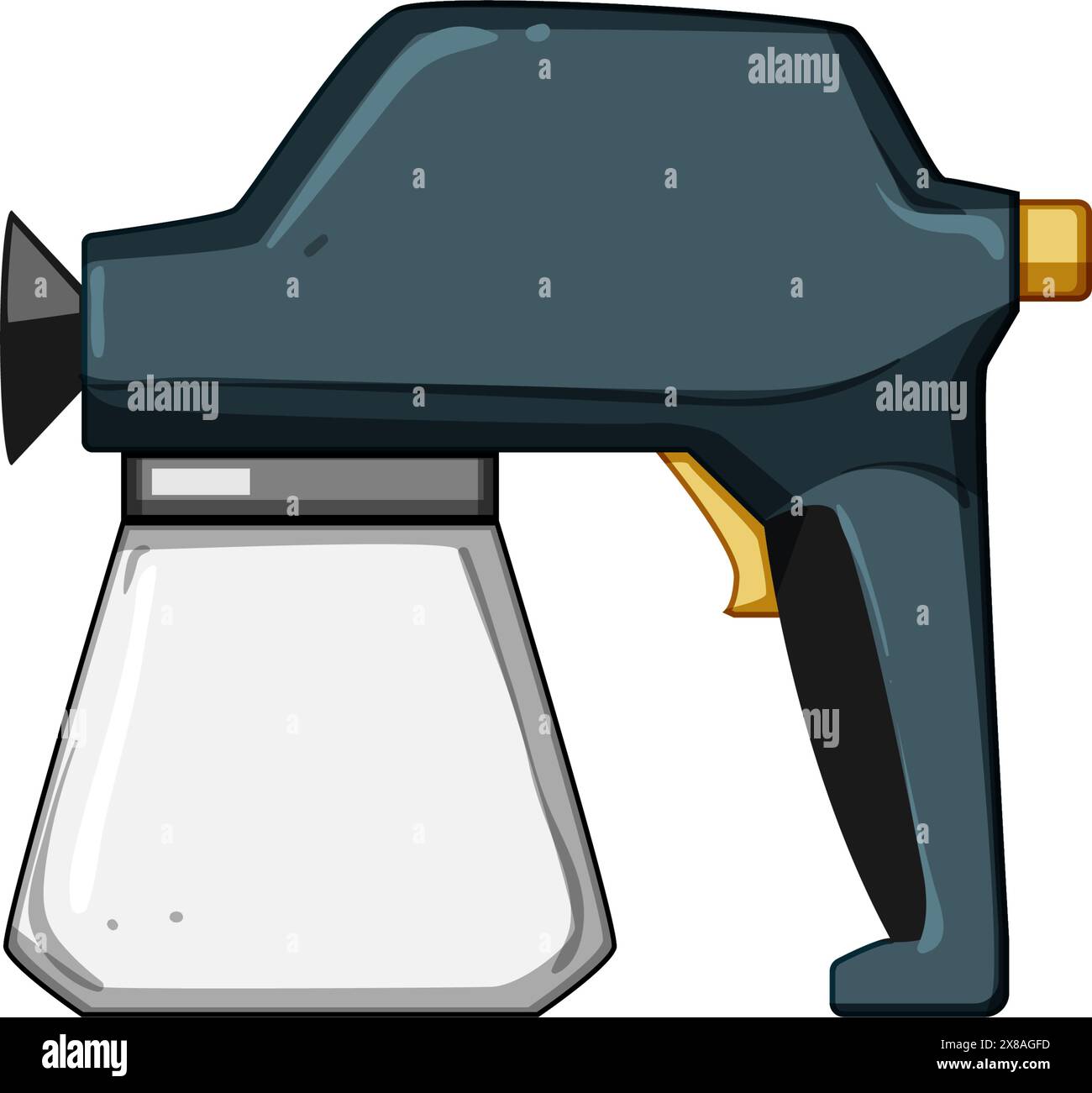 industry paint sprayer cartoon vector illustration Stock Vector Image ...