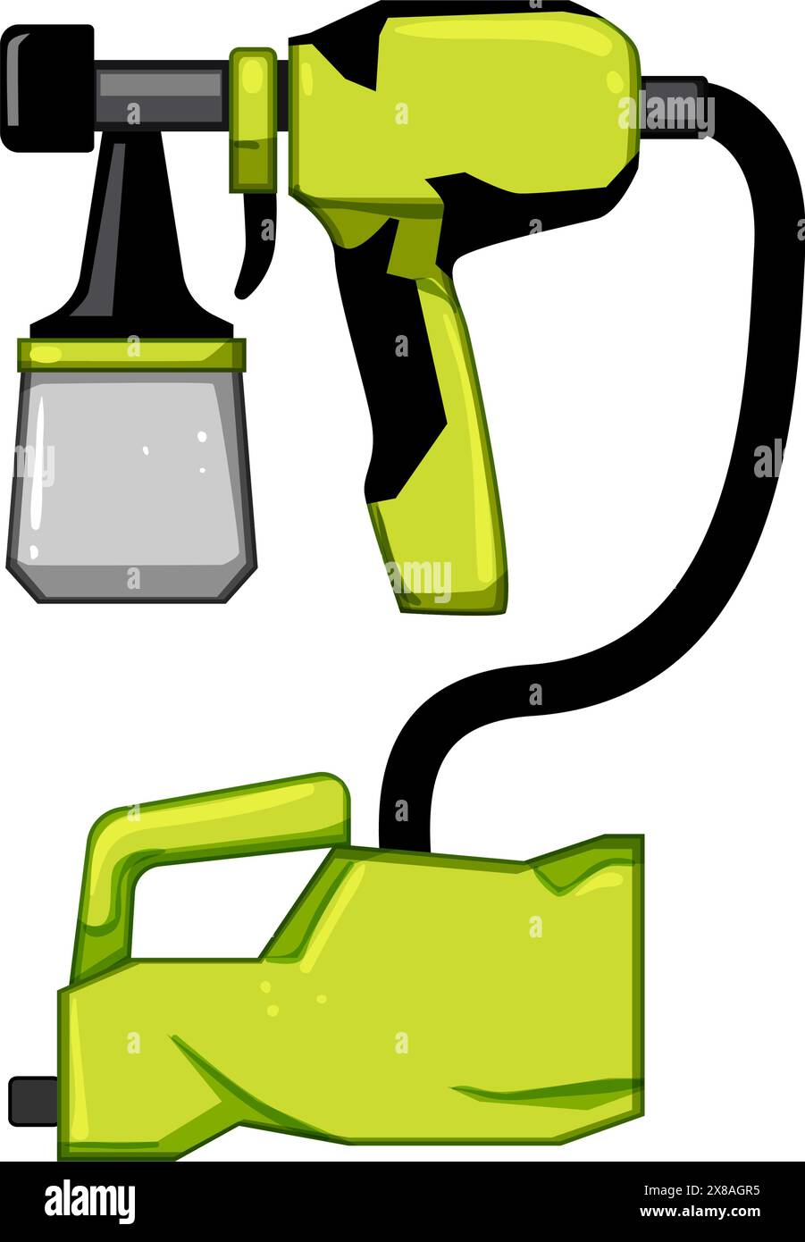 spray paint sprayer cartoon vector illustration Stock Vector Image ...