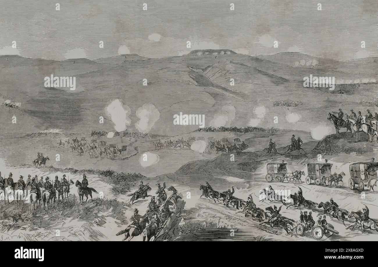 Russo-Turkish War(1877-1878). Taking of Rakhov by the Romanians on ...