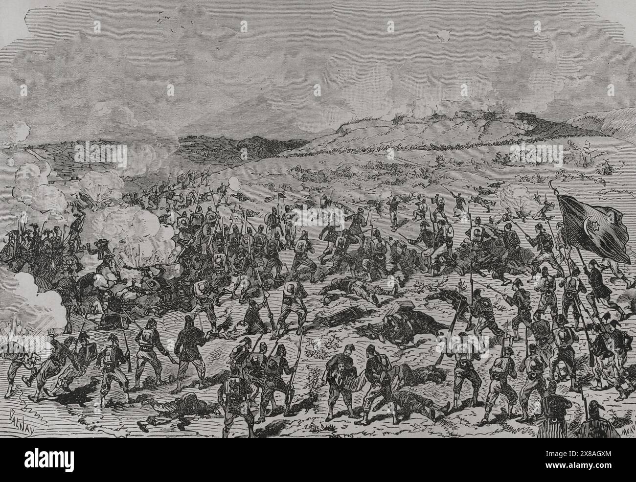Russo-Turkish War (1877-1878). Turks try to retake Great Yagni on 13 ...