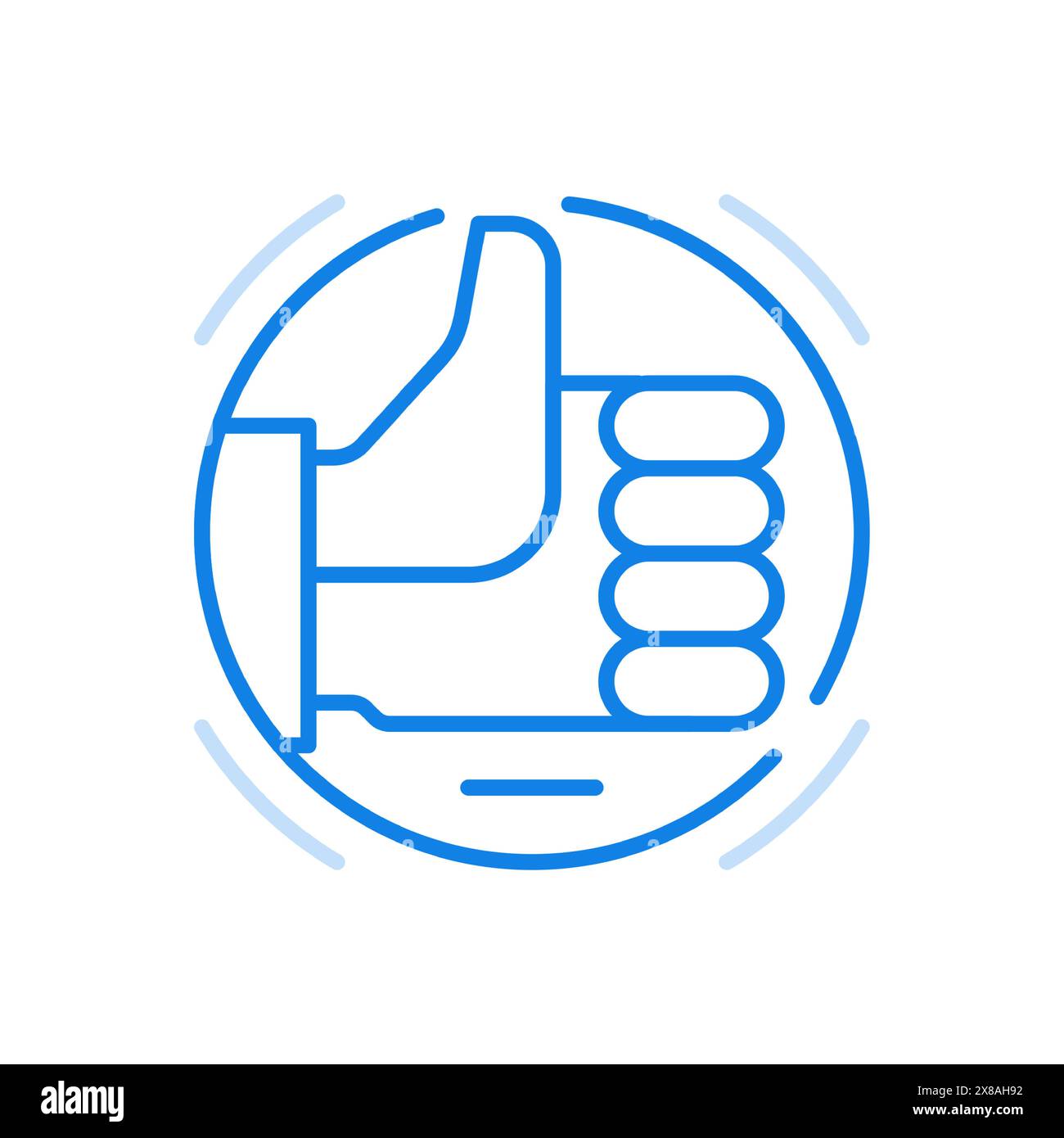 Like symbol in circle Cut Out Stock Images & Pictures - Alamy