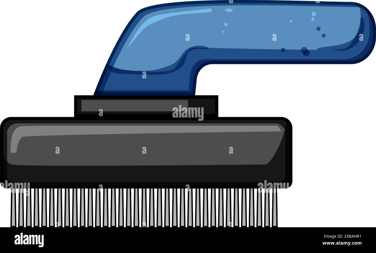 cleaning wire brush cartoon vector illustration Stock Vector Image ...