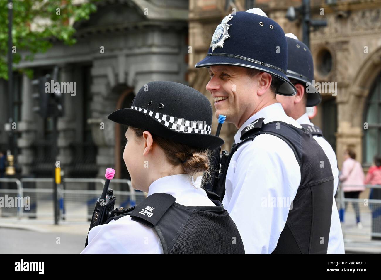 Black and white officers hi-res stock photography and images - Alamy