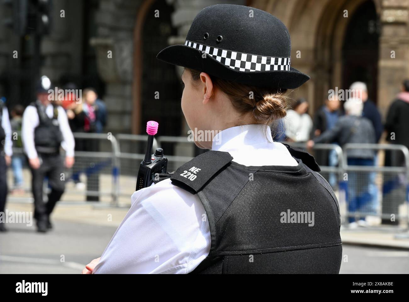 Female Metropolitan Police Officer, Whitehall, London, UK Stock Photo ...