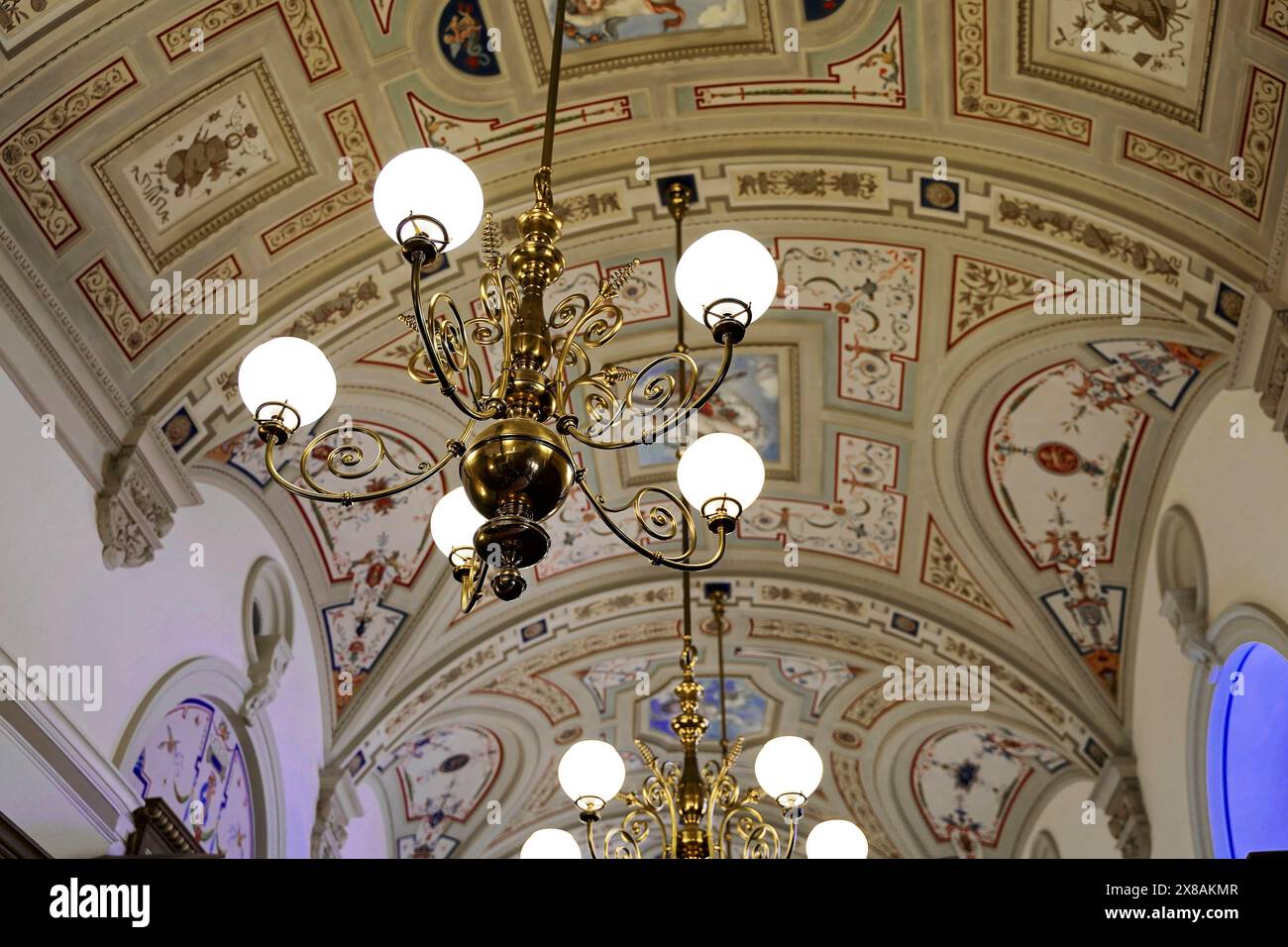 Interior design, Semperoper, Dresden, Saxony, Germany, Europe, Elegant ...