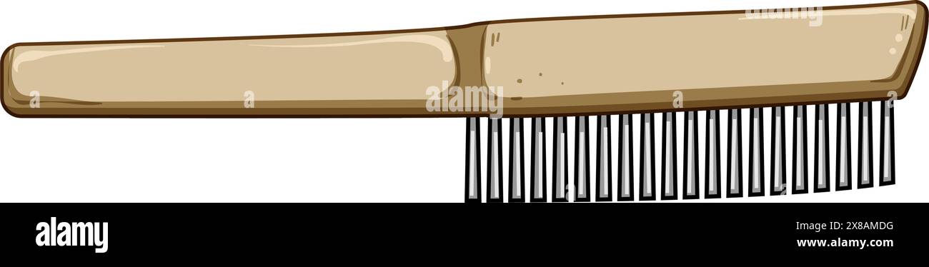 rust wire brush cartoon vector illustration Stock Vector Image & Art ...