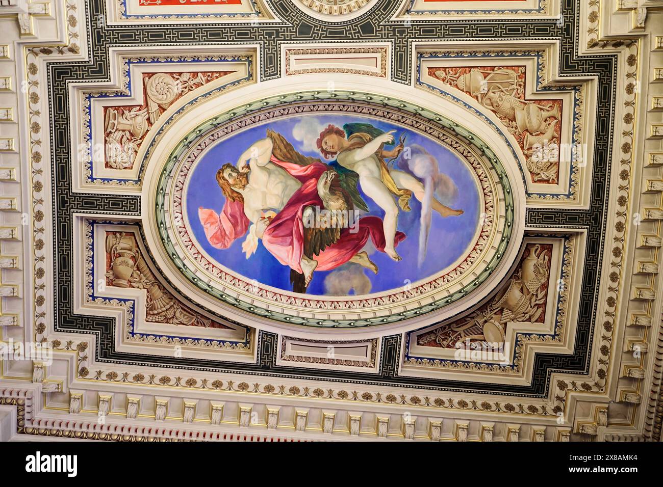 Interior design, Semperoper, Dresden, Saxony, Germany, Europe ...